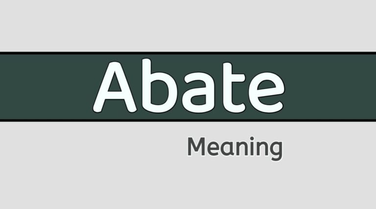 Abate Meaning