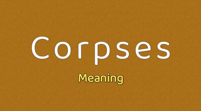 Corpses Meaning